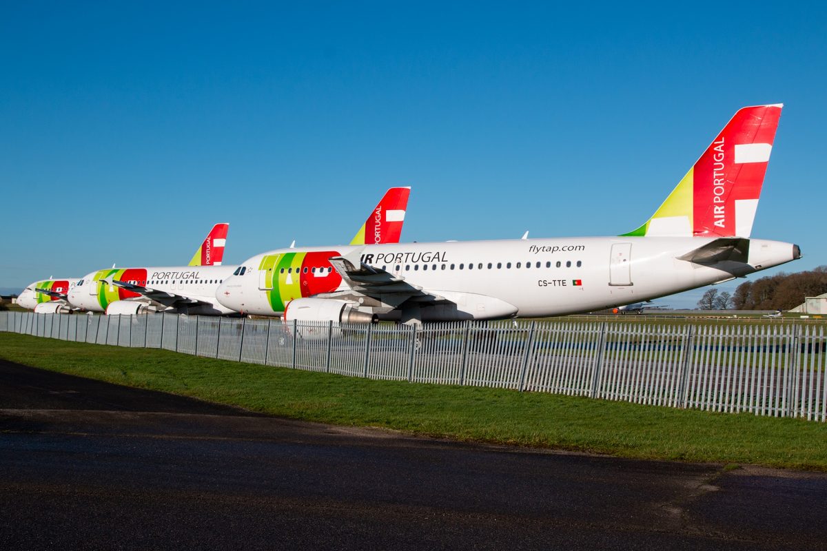 TAP Air Portugal sends 6 Airbus aircraft to Cotswold Airport for ...